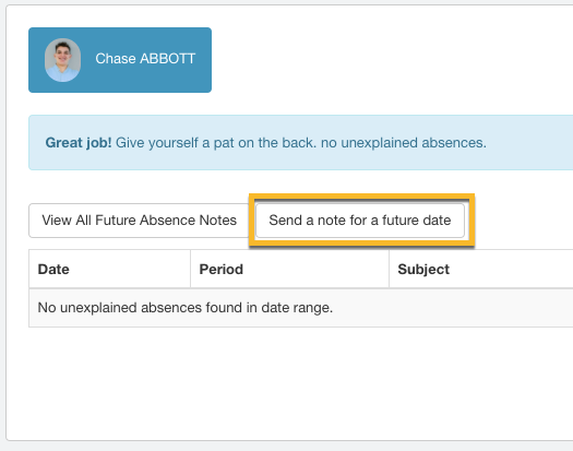 How to use XUNO to inform your school about a student absence